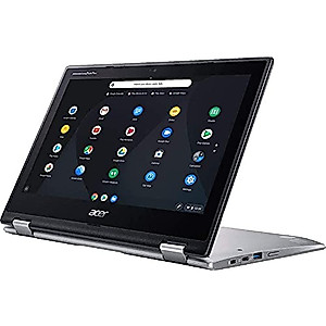 Acer 2021 Chromebook Spin 2-in-1 Convertible Laptop Student Business use, 11.6" HD Touchscreen, Intel Celeron N3350, 4GB RAM, 32GB eMMC, Zoom Meeting, Chrome OS w/GM 128GB SD Card
