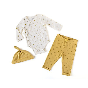 PEHR Kimono 3-Piece Set Hatchling Duck / 0-3 mos.