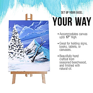 US Art Supply® 18" Large Tabletop Display A-Frame Artist Easel (12-Pack)