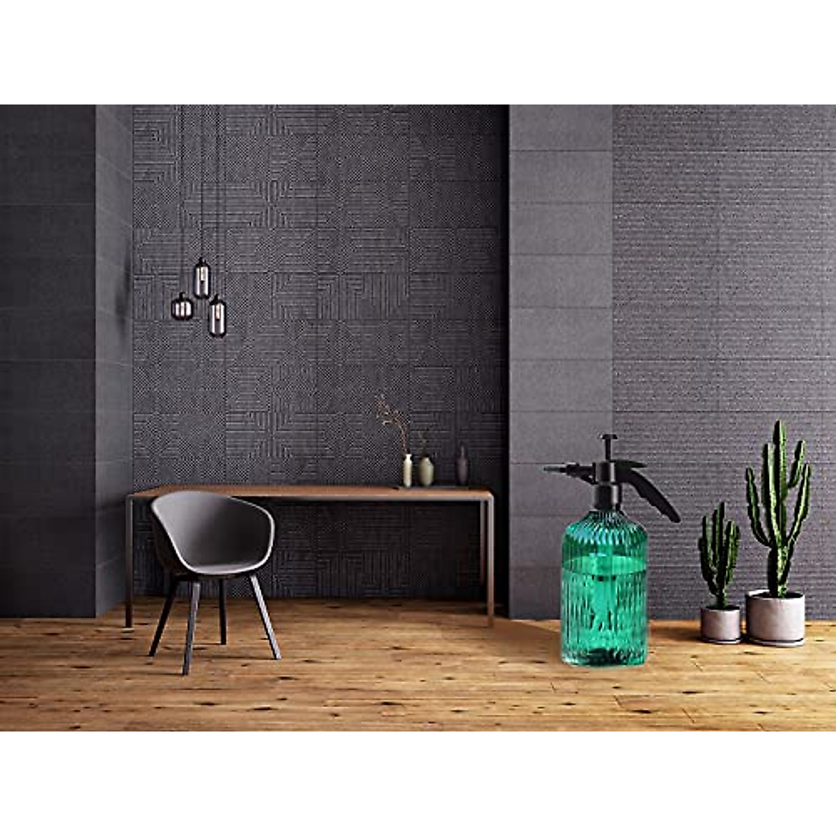 HIOVIOSS 2L Large Green Plants Mister Spray Bottle Handheld Pump Sprayer Retro House Watering Mist for Indoor Garden Care