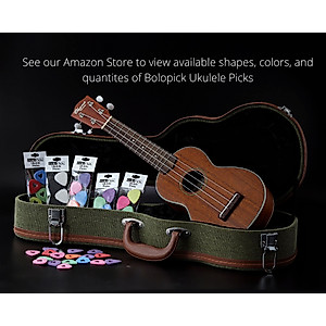 Ukulele Picks, BoloPick 12 Pack Original Recipe Black Felt Uke Picks for Ukulele, Guitar, Bass, Autoharp, Banjo