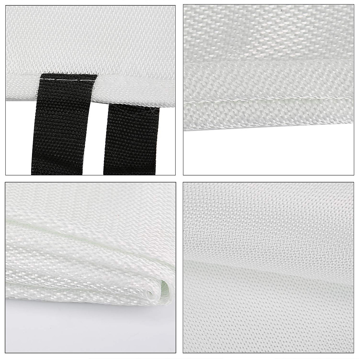 DIBBATU Fire Blanket, 4 Pack-red, Fiberglass, Emergency Blanket for Home, Kitchen, Grill, BBQ, Fireplace