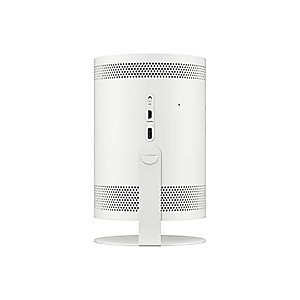 Samsung SP-LSP3BLAXZA 30"-100" HDR Freestyle Smart Portable Projector with an Elite Screens FT92XWH 92" EzCinema Tab-Tension Free-Standing Portable Screen (2022)