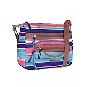 Lily Bloom Kara Coho Crossbody Hobo Bag (Spritz Stripe)