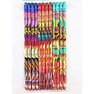 12 Disney Elena of Avalor Wooden Pencil Cartoon Character Authentic Licensed School Party Bag Fillers