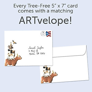 Tree-Free Greetings - Humorous Birthday Cards for Son - Artful Designs - 1 Card + Matching Envelopes - Made in USA - 100% Recycled Paper - 5"x7" - Piled High (GO61470)