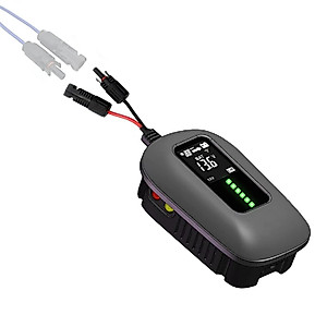 Beleeb MPPT Bluetooth Solar Charge Controller 12V 10 Amp, Voltage Adjustable Solar Panel Regulator with APP for Sealed Flooded Gel AGM Lithium LiFePO4 User-Customized Battery Charging