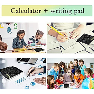 IPepul Calculator，calculators Desktop with Writing Screen, Large Display, and Quiet Design - Ideal for Students and Office Workers (Black)