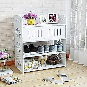 DINGZZ Shoe Rack Simple Multi-Layer Dust-Proof Shoe Cabinet Large Capacity Shoes Storage Shelf Organizer for Shoes (Size : Style3)