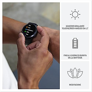 Garmin vívoactive 5, Health and Fitness GPS Smartwatch, AMOLED Display, Up to 11 Days of Battery, Black