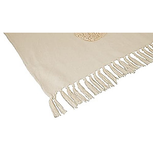 CRAFKART White Throw Blanket | Throw Blanket for Couch | Throw Blanket with Fringe | Farmhouse Throw Blanket | Cozy Decorative Throw for Sofa | Bed and Living Room Throw | Suitable for Women Men