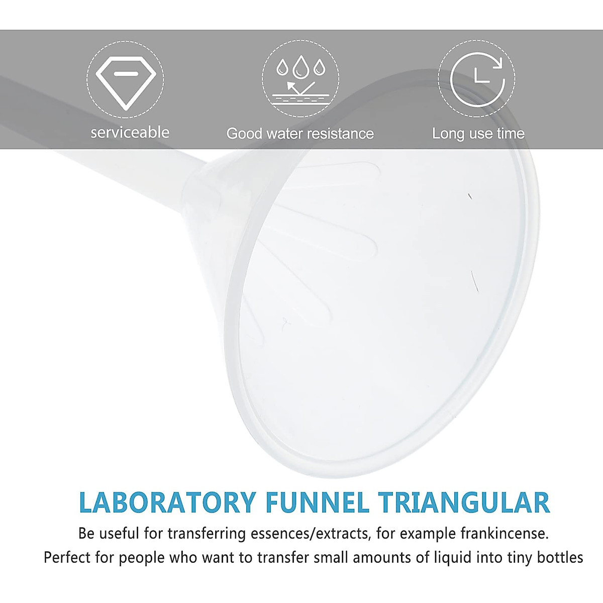 ULTECHNOVO 12pcs Clear Small Mm Perfume Filter Funnels Oils Bottle Cosmetics Funnel Ing Plastic Arts Essential Chemicals Lad Tool for Filling Crafts Laboratory Sub- Experiment