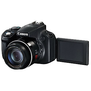 Canon PowerShot SX50 HS 12MP Digital Camera with 2.8-Inch LCD (Black) - International Version (No Warranty)