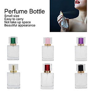 Yosoo Empty Perfume Bottle, 6pcs 50ml Empty Spray Bottle Glass Refillable Refilling Perfume Bottle Makeup Empty Spray Bottle Perfume Atomizer Dispenser for Aromatherapy