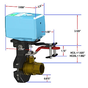 EcoNet Controls EVC300-HCLXL-SK3, Bulldog-JW WIFI Valve Robot, Leak Detection & Prevention, automatic water shutoff, Easy to Install, No Plumbing Required! Valves up to 1.5"