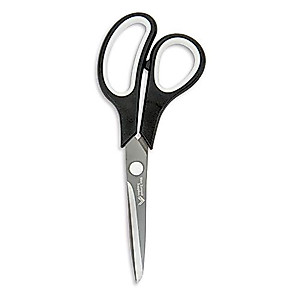 Blue Summit Supplies Titanium Scissors, 8 Inch Multi Purpose Scissors with Comfort Grip, Sharp Nonstick Scissors for Home, Office, or Craft Use, Black, 12 Pack