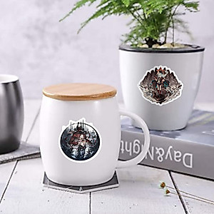 60PCS Arknights Stickers for Laptop and computer, Cartoon animation Waterproof Vinyl Stickers for Water Bottle Skateboard Guita Car Bumper Luggage,Cartoon Art Graffiti Decals for Kids Girls Teens Adults (knights)