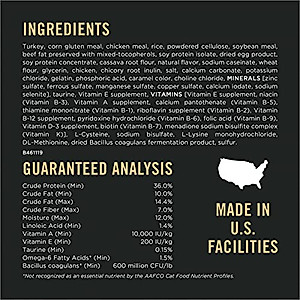 Purina Pro Plan Hairball Management, Indoor Cat Food, Shredded Blend Turkey and Rice Formula - 12 lb. Bag