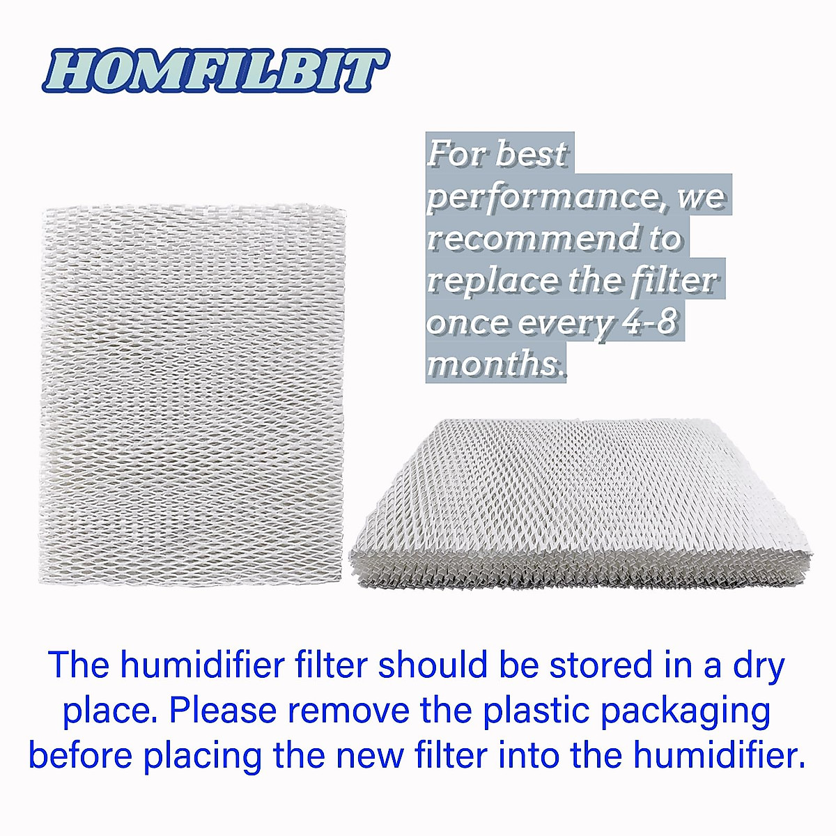 Replacement HC26P Humidifier Wick Filters Compatible with Honeywell HE260 HE265 HE360 HE365 HC26E1004 HC26E1002-U HC26A1008 Humidifiers 350 360 560 568 600 700 760 769, 2 Pack