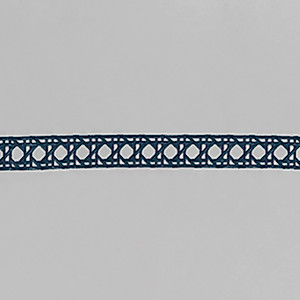 Chic Home Lewiston 3 Piece Cotton Blend Duvet Cover 1500 Thread Count Set Solid White with Embroidered Lattice Stitching Details Bedding – Includes Two Pillow Shams, Queen, Navy Blue