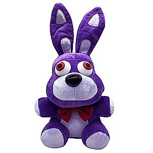 Foxy FNAF Nights Plush Toys - Bonnie Plush Stuffed Animal Rabbit Plush Toy for Children, Boys & Girls Gift, Purple, 10 Inches