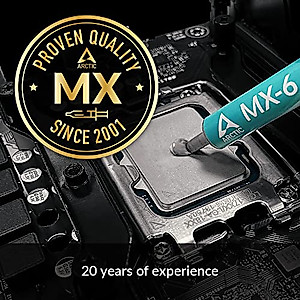 ARCTIC MX-6 (4 g, incl. 6 MX Cleaner) - Ultimate Performance Thermal Paste for CPU, Consoles, Graphics Cards, laptops, Very high Thermal Conductivity, Long Durability, Non-Conductive