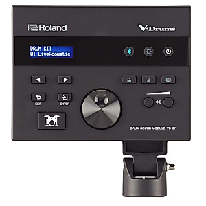 Roland TD-07KV Electronic V-Drums Kit – Legendary Dual-Ply All Mesh Head kit with superior expression and playability – Bluetooth Audio & MIDI – USB for recording audio and MIDI data – 40 FREE Melodic