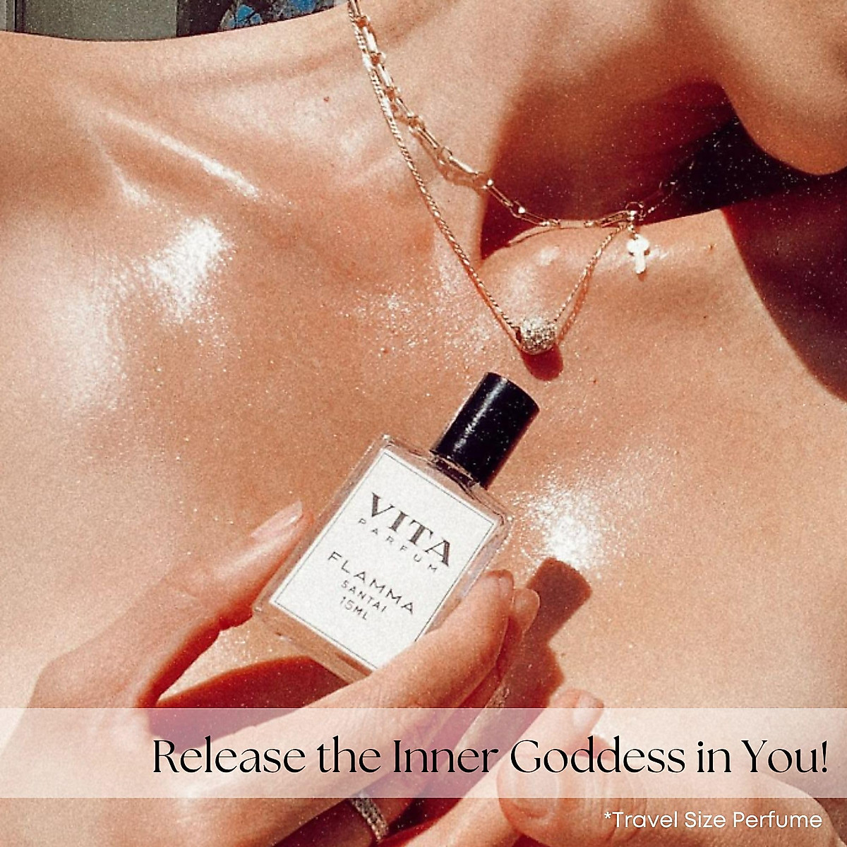 Vita Parfum Sandalwood Perfume Oil, Sandalwood Oil Roll On Perfume, Santal Perfume Oils for Women, Sandalwood Perfume for Women, Non Toxic Perfume, Travel Perfume, Roll On Oil Perfume, 15 ml