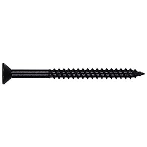 The Hillman Group 39243 8-Inch x 2-1/4-Inch Flat Head Phillips Twin Thread Cabinet Screw, 100-Pack, Black