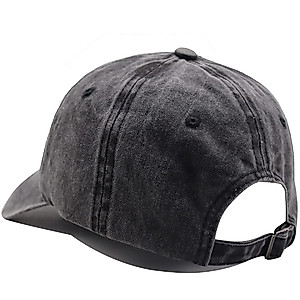 Skeleton Hand Hat, Skull Finger Baseball Cap Adjustable Washed Distressed Denim for Men Women