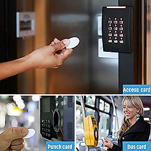 NFC 215 Cards, NTAG215 NFC Round Cards NFC 215 Card Tag Compatible with TagMo and Amiibo and NFC Enabled Mobile Phones and Devices (30 Pieces)