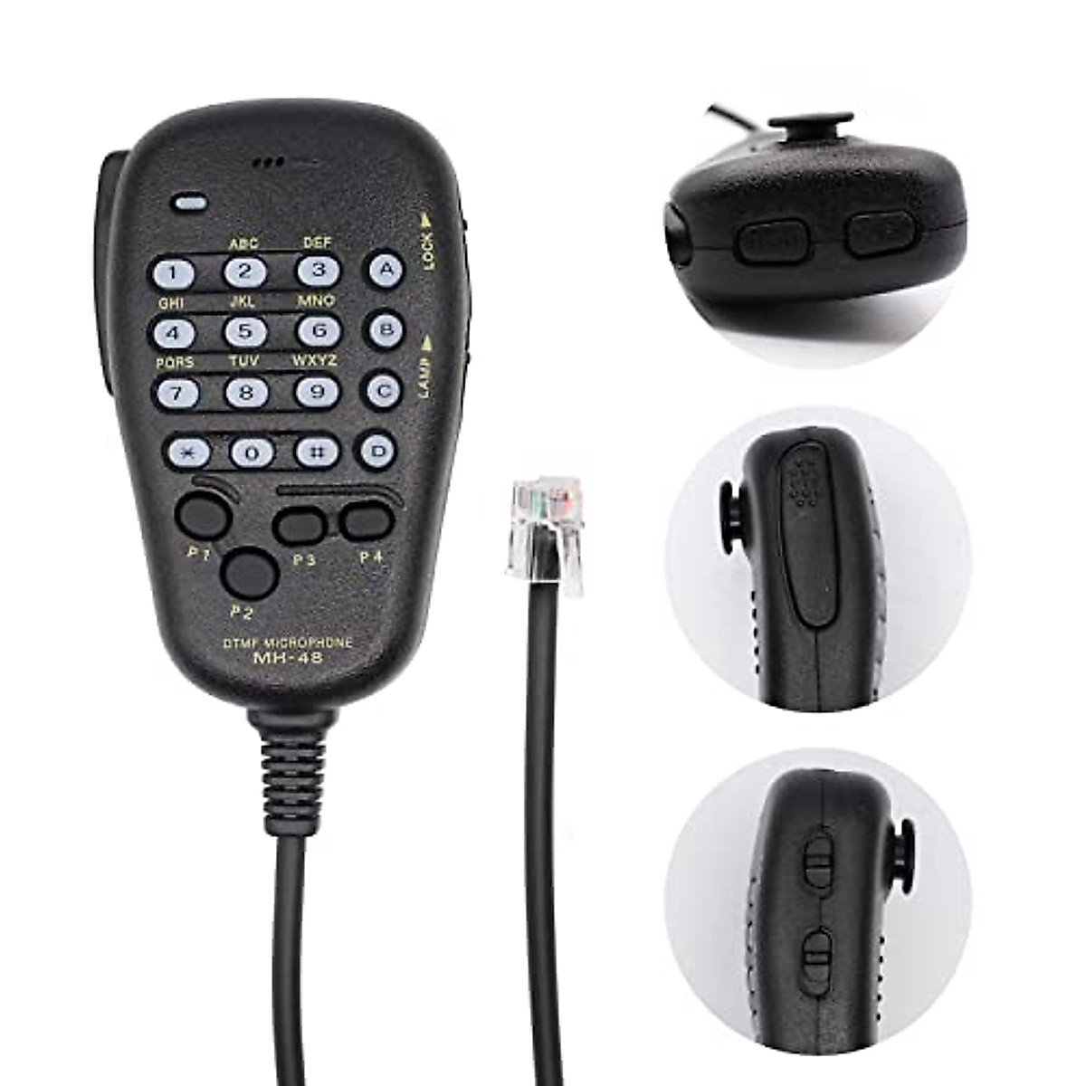 6 Pin MH-48 MH-48A6J DTMF Microphone Compatible for YAESU FT-8900R FT-7900R FT-8800R FT-7800R FT-7100 FT-2900 FT-2800 FT-1900 FT-1500M Radio