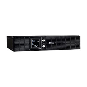 CyberPower OR1500LCDRT2U Smart App LCD UPS System, 1500VA/900W, 8 Outlets, AVR, 2U Rack/Tower