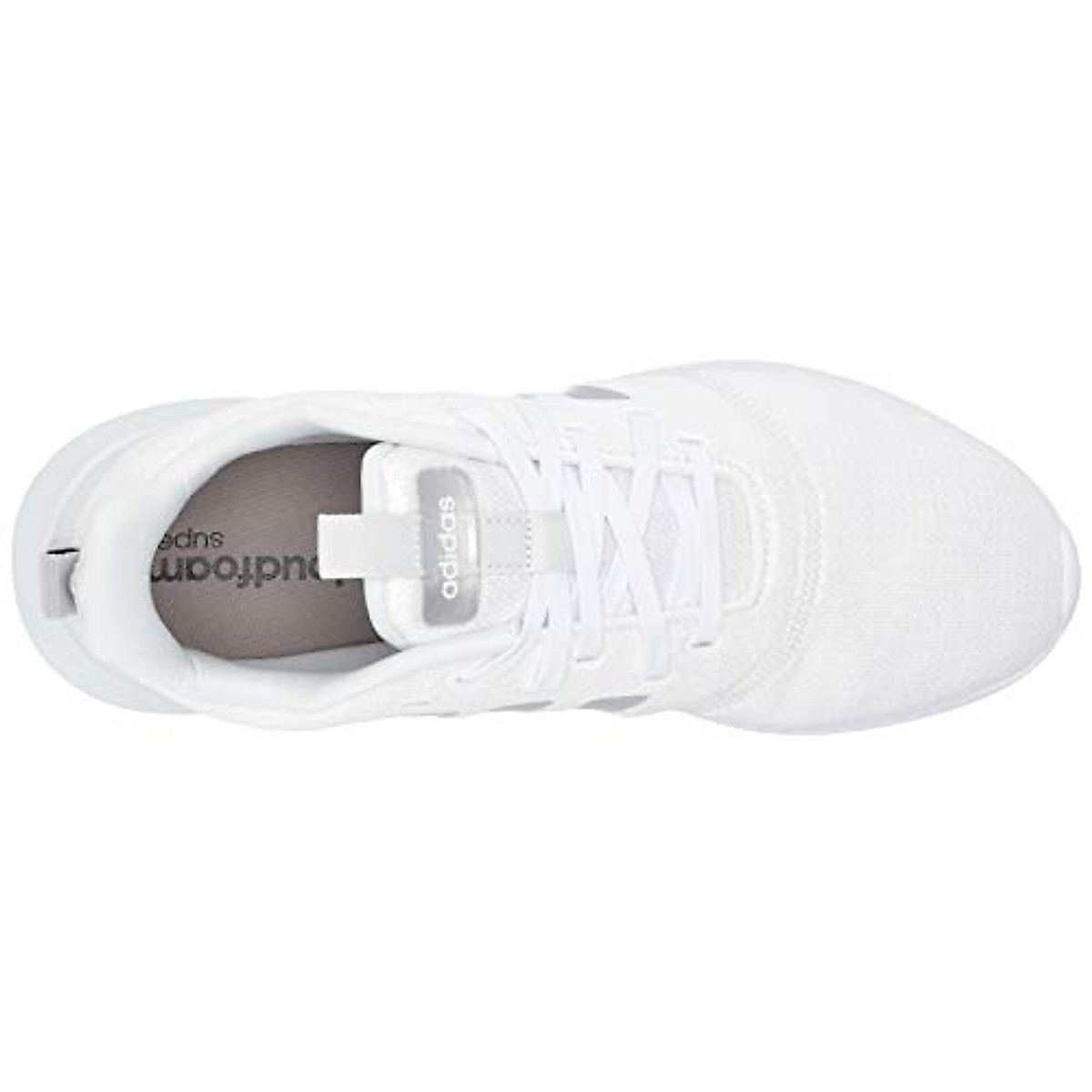 adidas womens Puremotion Wide Shoes, White/Silver Metallic, 11 W US