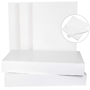 JOYIN 18 Christmas White Cardboard Gift Boxes with Lids for Xmas Holiday, Festive Wrapping, Clothes, Present Boxes and DIY Dessert Boxes