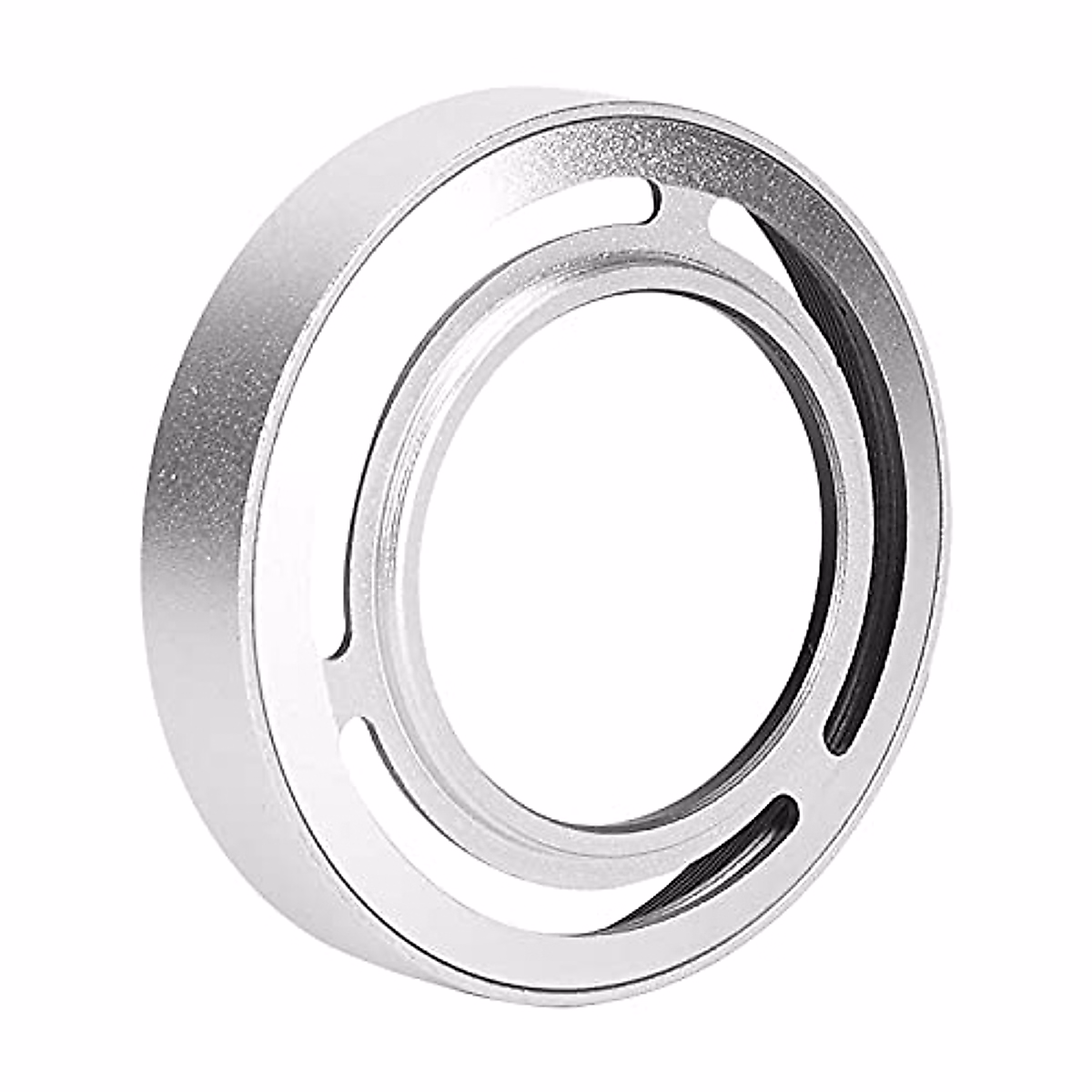 Hood,52Mm Silver Lens Hood,Fuji X10 Lens Hoodlhx10 Beautiful Appearance Hollow Metal Compact Detachable Camera Lens Hood for Fuji X10/X20/X30(Argent) (Sliver)