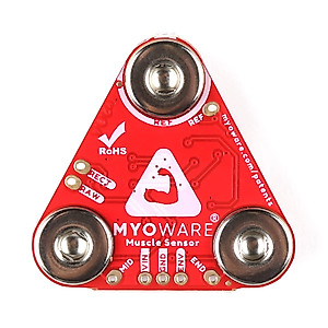 MyoWare 2.0 Muscle Sensor-Compatible with Arduino- All-in-one electromyography (EMG) sensor from Advancer Technologies -Measure muscle activity by detecting its electric potential-Keyed Snap Connector