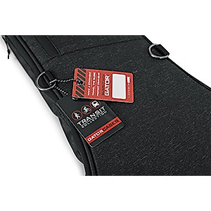 Gator Cases Transit Series Electric Guitar Gig Bag; Charcoal Black Exterior (GT-ELECTRIC-BLK)
