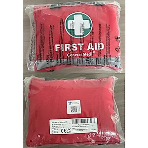 General Medi First Aid Kit -309 Pieces- Reflective Bag Design - Including Bandages, Moleskin Pad and Emergency Blanket for Travel, Home, Office, Car, Camping, Workplace