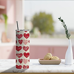 Medpol love kisses valentines insulated tumblers coffee cup Gift，love kisses valentines Drinking Glasses-Tea Cup-Coffee Mug tumbler with lid and straw 20 oz insulated tumbler cups