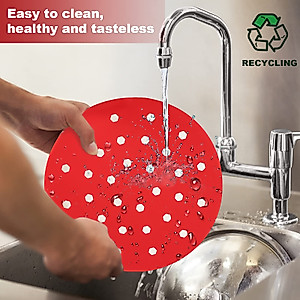 Retexal Kitchen Reusable air fryer silicone liners 4 Pack Air Fryer Heat Resistant and Food Safe-9" Square