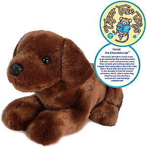 VIAHART TigerHart Cassie The Chocolate Lab - 12 Inch Stuffed Animal Plush Labrador Dog