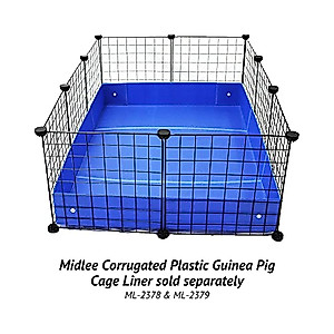 Midlee Guinea Pig Cage Panels- Set of 24 DIY Piggie Cage