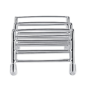 Fait Shape Stainless Steel Mexican Taco Holder Display Stand Shell Rack for Holding Soft Shell Hard Shell Burritos Sandwiches(2#)