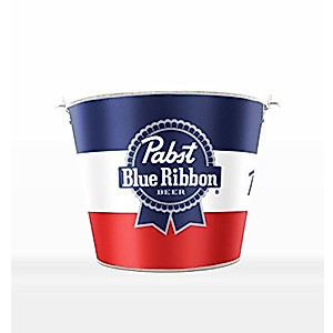 Pabst Blue Ribbon PBR Metal Beer Bucket