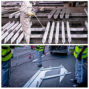 5 Pack Airless Paint Sprayer Tip Extension Pole Multi-Sizes Extension Rod,Airless Painting Spray Gun Tip Extension Pole Rod with Red Guard (7.8in+11.81in+19.09in+29.13in+38.77in)