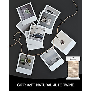 Mini Clothes Pins Wooden Clothespins for Photo 1 Inch 150 PCS Tiny Wood Clips Close Pins for Baby Clothing Hanging Classroom Crafts (Black)