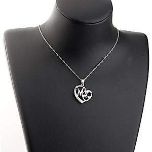 TIIMG Mema Necklace Grandma Gifts Best Mema Gifts Mothers Day Gift Gift for mema (MEMA ST necklace)