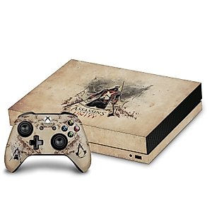 Head Case Designs Officially Licensed Assassin's Creed Arno Dorian Unity Key Art Vinyl Sticker Gaming Skin Decal Cover Compatible With Xbox One X Console and Controller Bundle
