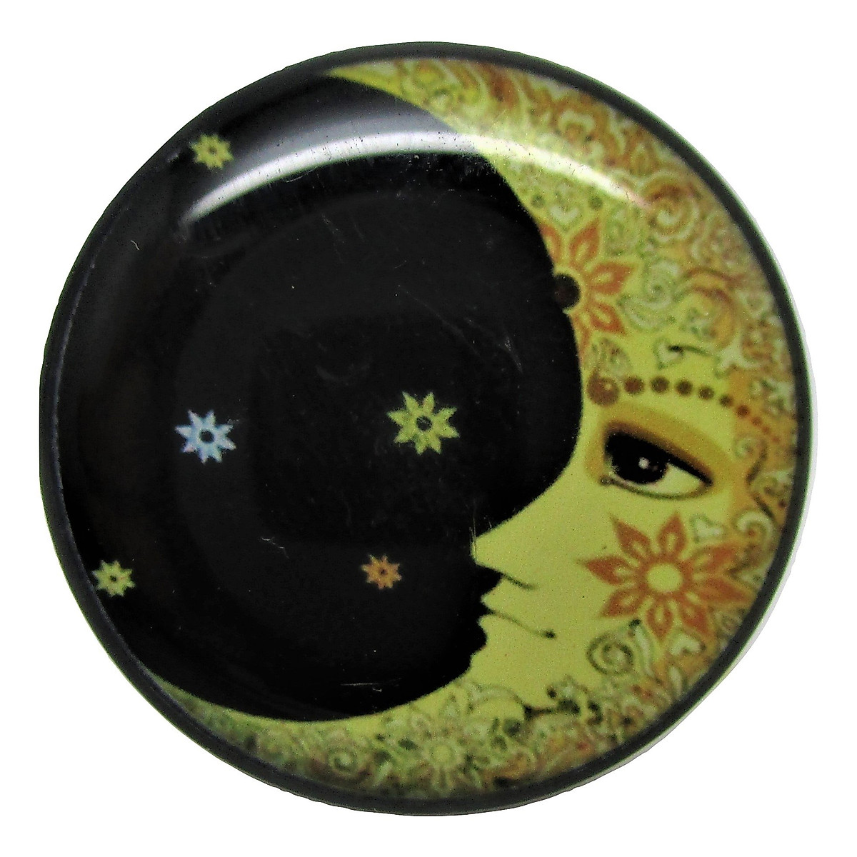 Pierced Republic Moon & Stars Ear Plugs - Acrylic - Screw-On - New *Pair* - 8 Sizes (00 Gauge (10mm))